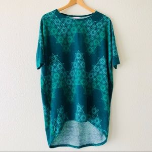 LuLaRoe | Tops | Lularoe Is Green Print Tunic Top | Poshmark